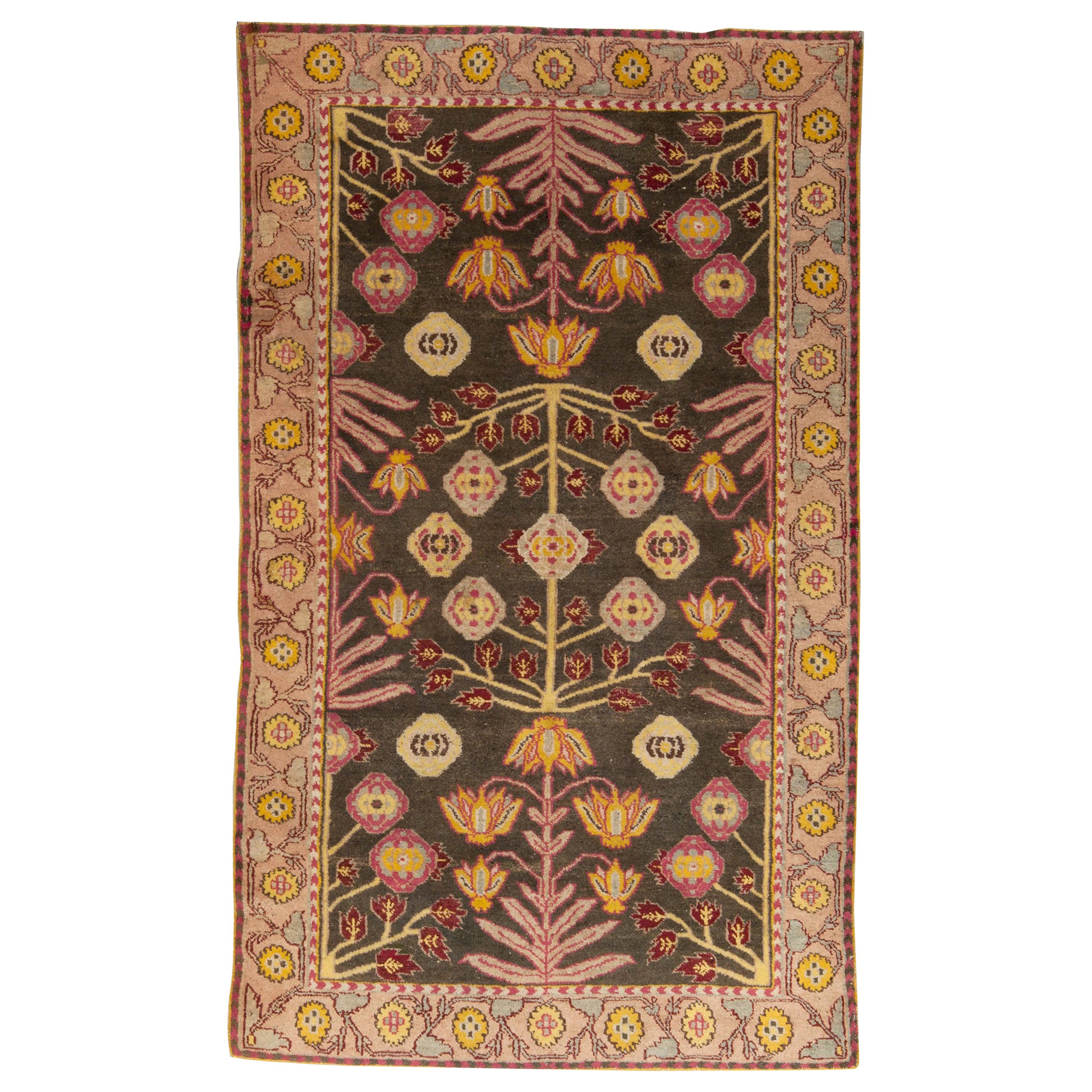 Doris Leslie Blau Collection Antique Indian Agra Handmade Wool Rug For ...