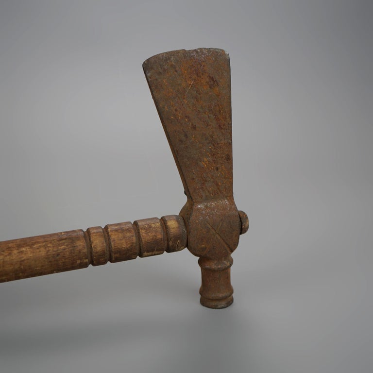 Antique Indian Carved Hatchet Form Peace Pipe 19th C For Sale at ...