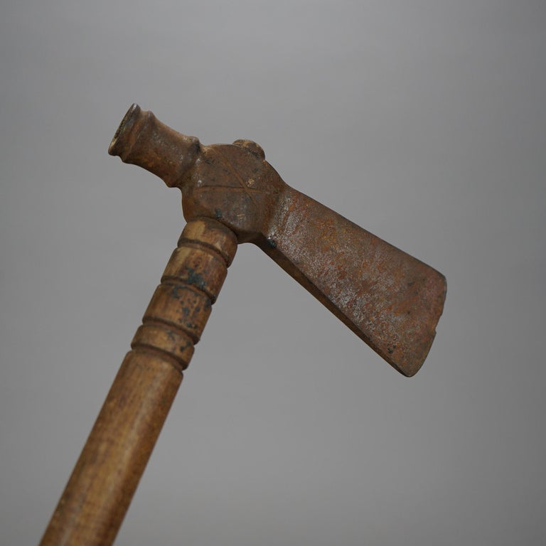 Antique Indian Carved Hatchet Form Peace Pipe 19th C For Sale at ...