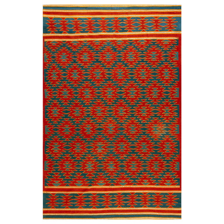 Antique Indian Dhurrie Rug For Sale at 1stDibs