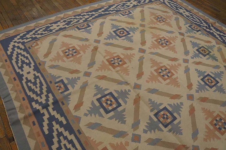 Antique Indian Dhurrie Rug For Sale at 1stDibs