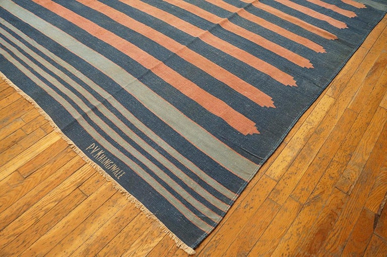 Antique Indian Dhurrie Rug at 1stDibs