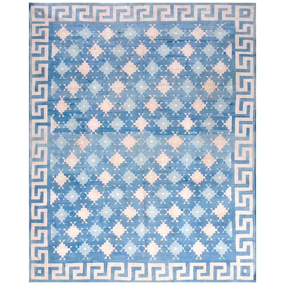 Antique Indian Dhurrie Rug at 1stDibs
