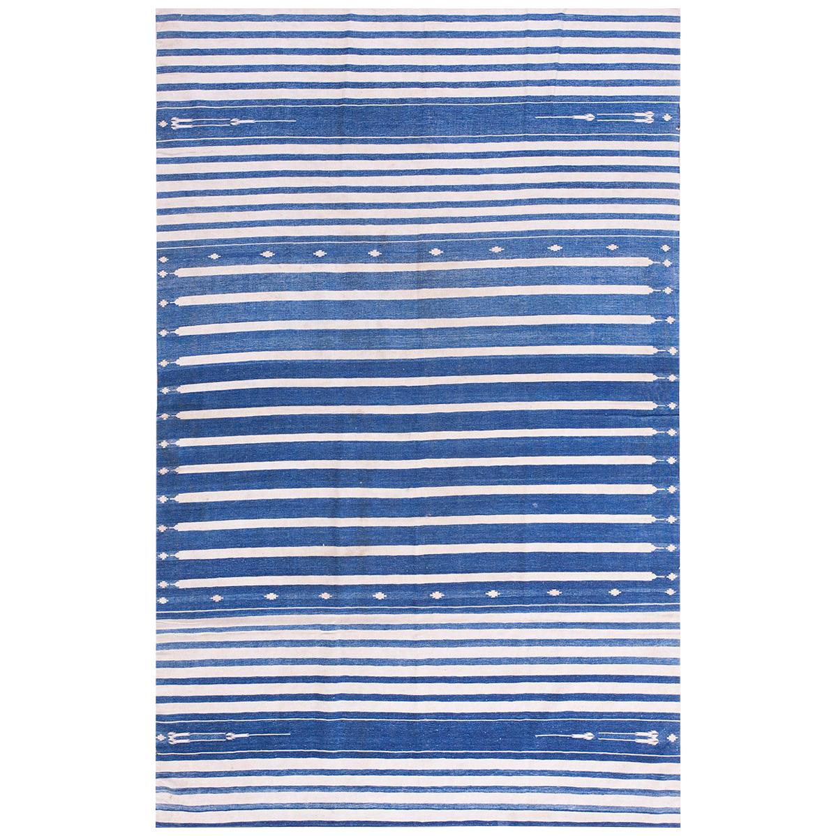 Very Rare Antique Indian Saph Design Dhurrie Runner For Sale at 1stDibs