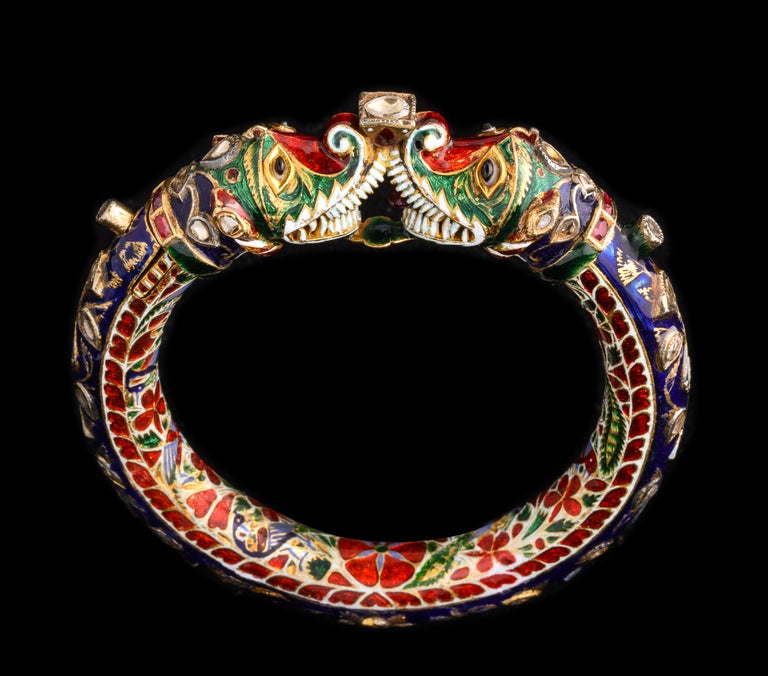 Antique Indian Enamel Bangle For Sale at 1stDibs | antique indian ...