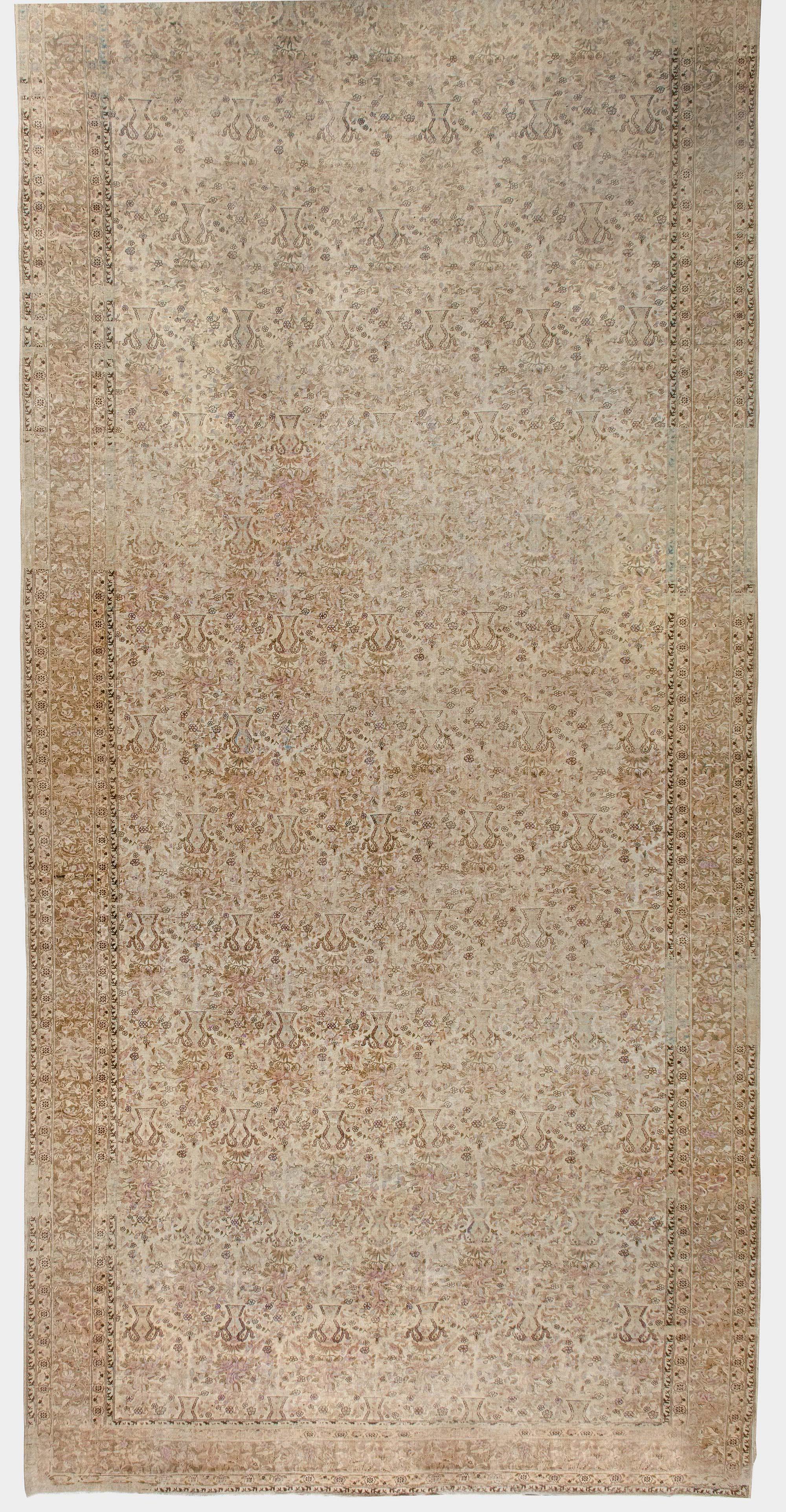 Antique Indian Handmade Wool Rug For Sale at 1stDibs