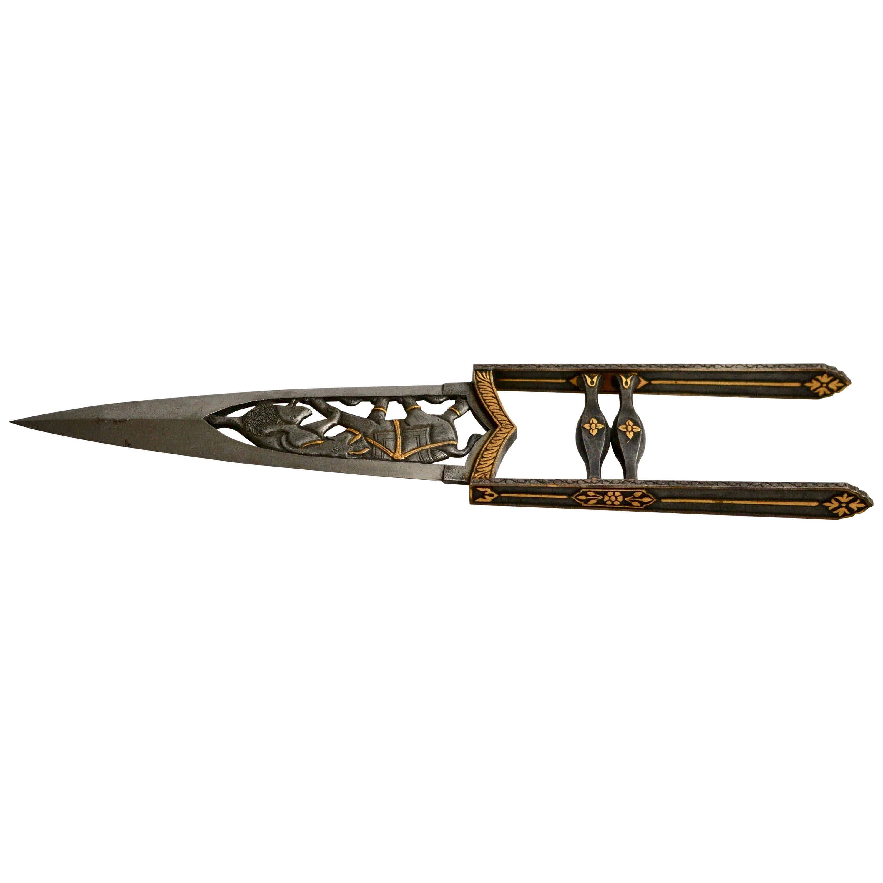 Antique Indian Katar Push Dagger, 19th Century For Sale at 1stDibs