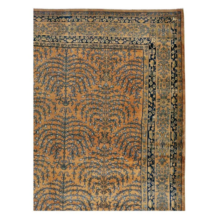 Antique Indian Lahore Room Size Rug For Sale at 1stDibs