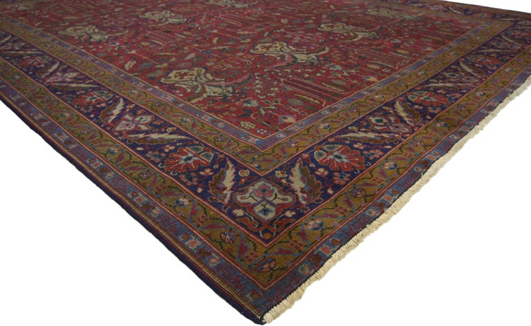 Antique Indian Rug with Traditional Victorian Style and Mughal Design ...