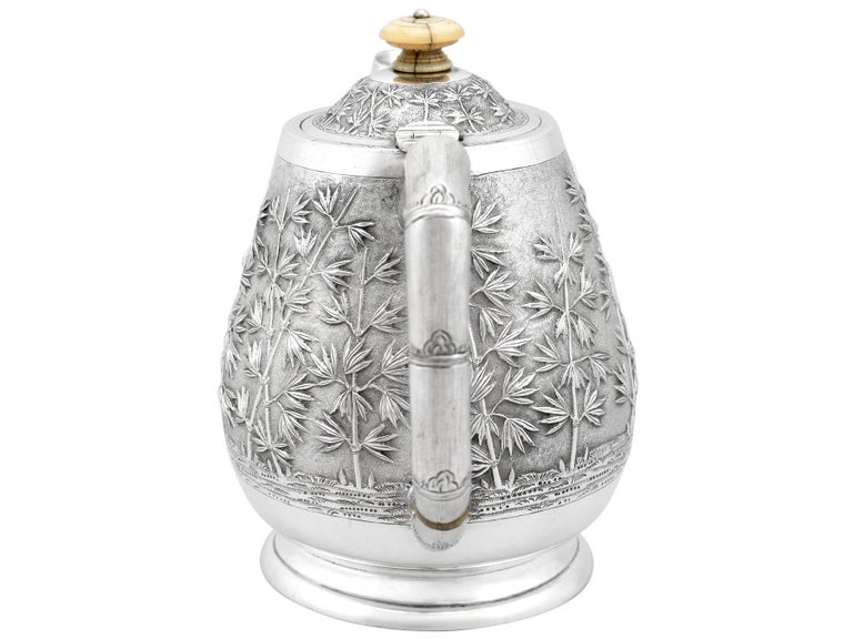 Antique Indian Silver Three Piece Tea Service, Circa 1895 For Sale at ...