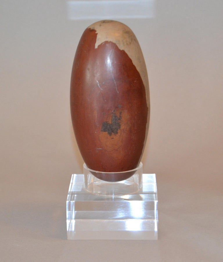 Antique Indian Tantric Shiva Lingam Stone on a Clear Lucite Stand For ...