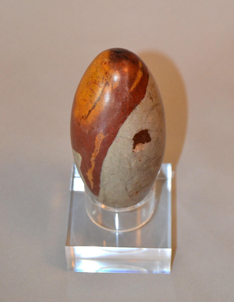 Antique Indian Tantric Shiva Lingam Stone on a Clear Lucite Stand at ...