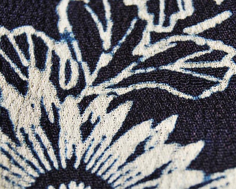 Antique Indigo Boro Textile Katazome Dyed Hanjuban, 19th Century For ...