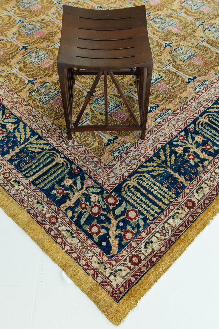 Antique Indo Agra Rug at 1stDibs