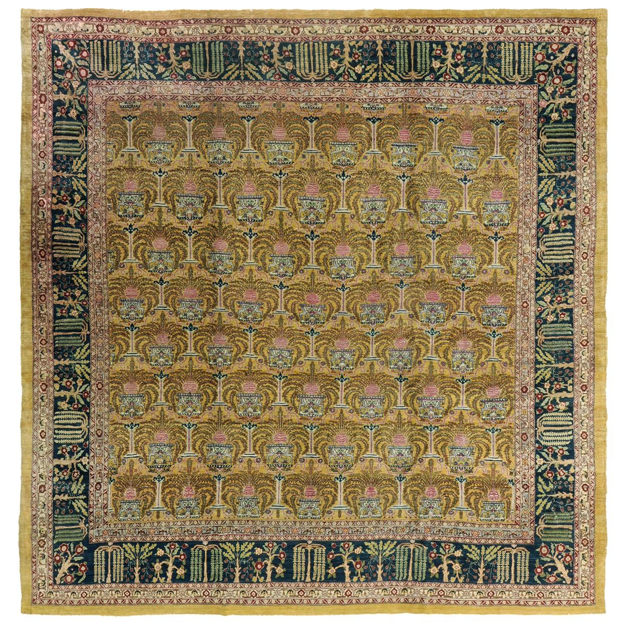 Antique Indo Agra Rug at 1stDibs