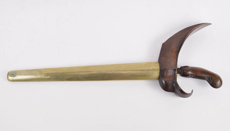 Antique Indonesian Kris Dagger with Wooden Handle at 1stDibs