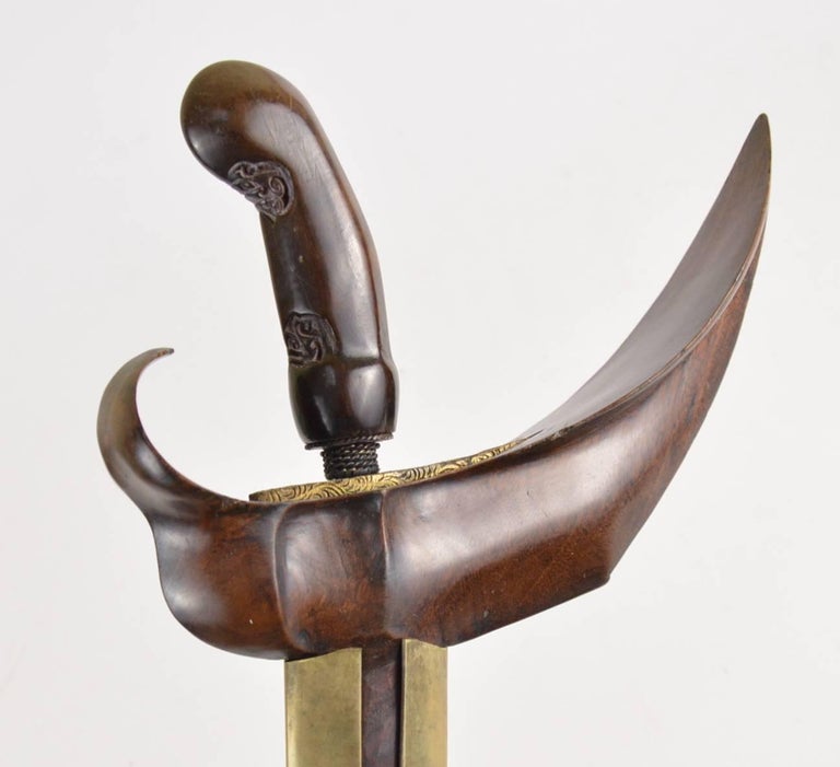 Antique Indonesian Kris Dagger with Wooden Handle at 1stDibs