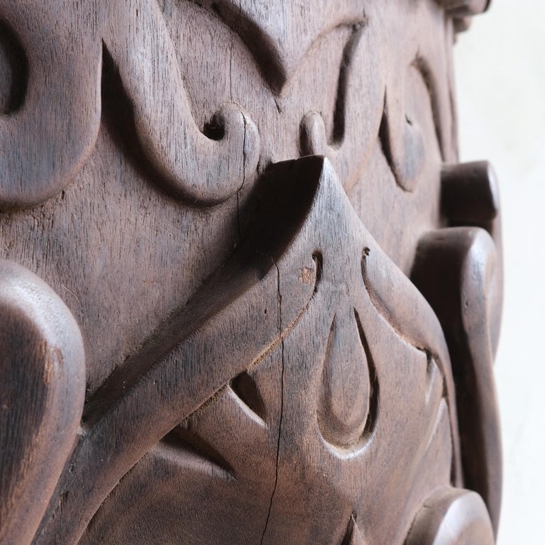 Antique Indonesian Tribal Carved Funerary Board For Sale at 1stDibs