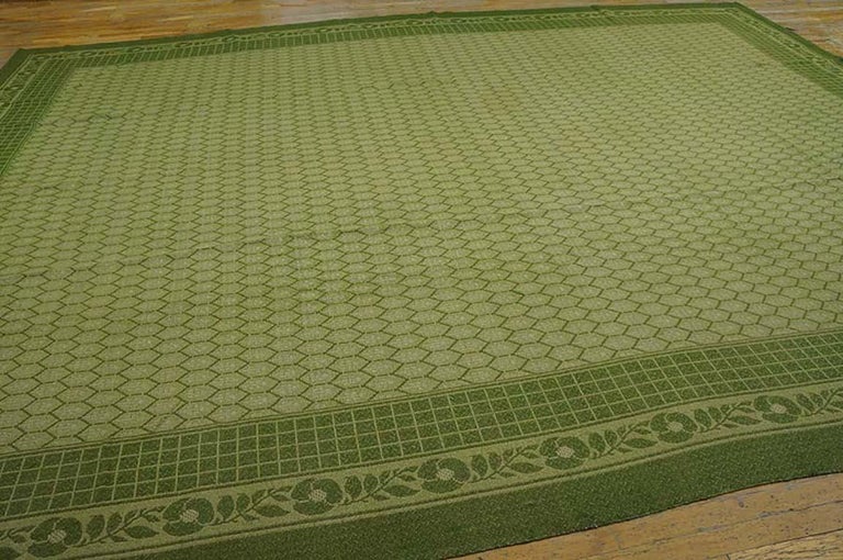Early 20th Century English Ingrain Carpet ( 11' 4''x 15' - 345 x 457 cm ...