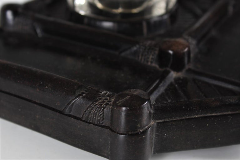 Antique Inkwell, Bakelite, Original Glass Inserts, Around 1920 For Sale ...