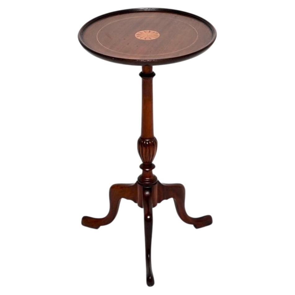 Antique Inlaid Georgian Style Wine Table For Sale at 1stDibs