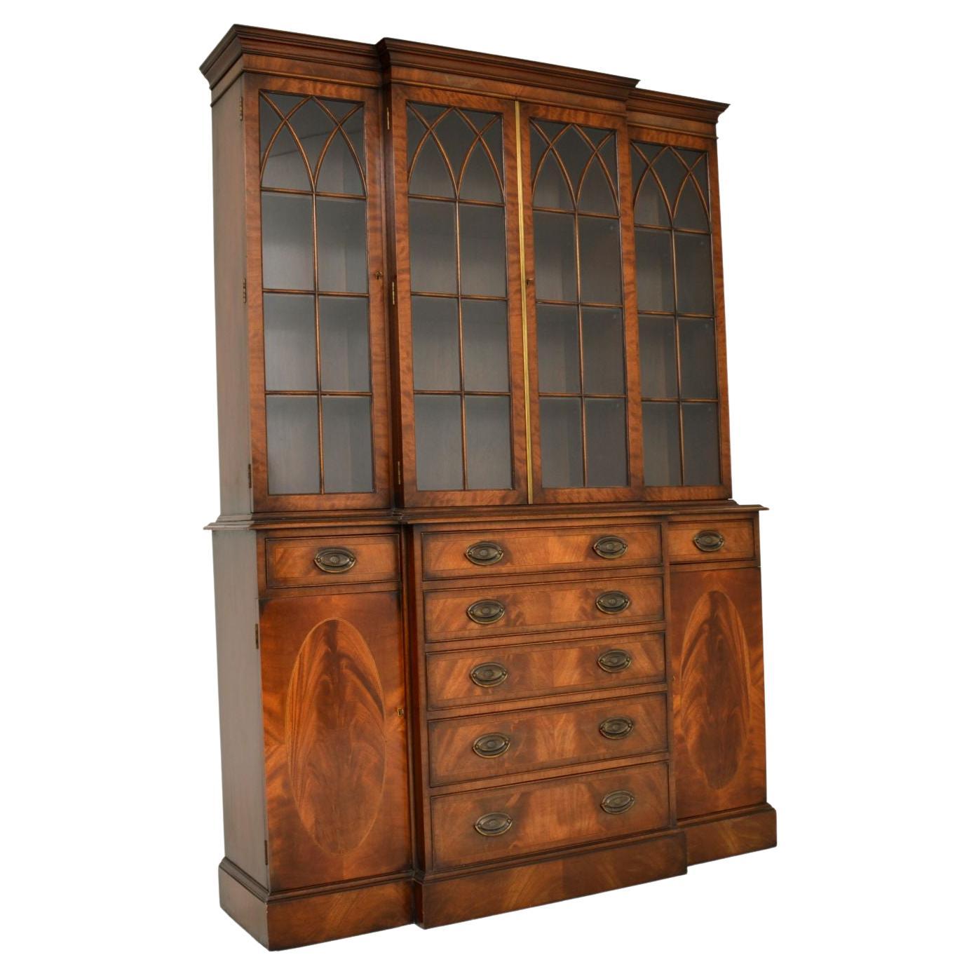 Art Deco Breakfront Bookcase For Sale at 1stDibs