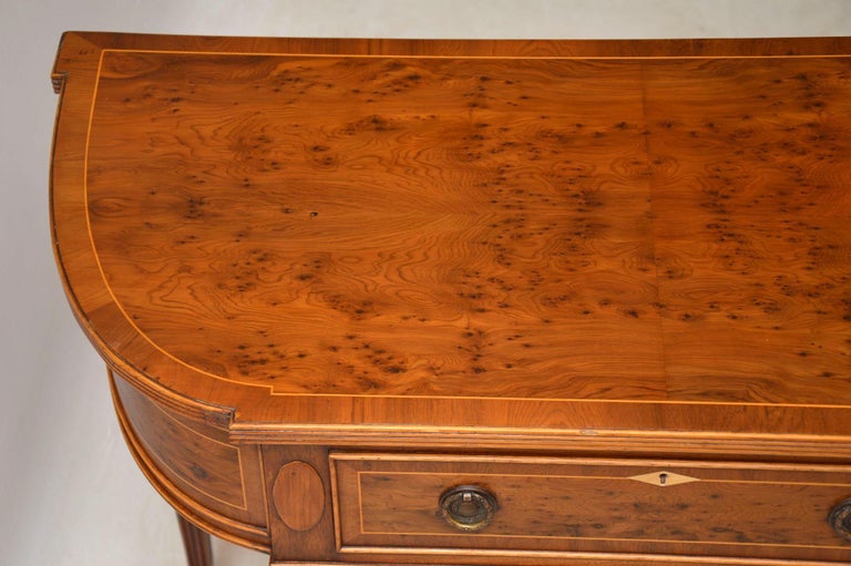 Antique Inlaid Yew Wood Console Table at 1stDibs | yew console table