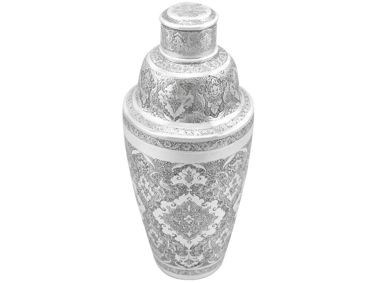 Antique Iranian Silver Cobbler Cocktail Shaker at 1stDibs