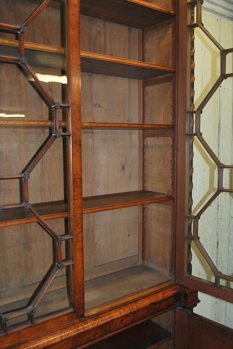 Antique Irish 19th century Pollard Oak Library Bookcase / shelves ...
