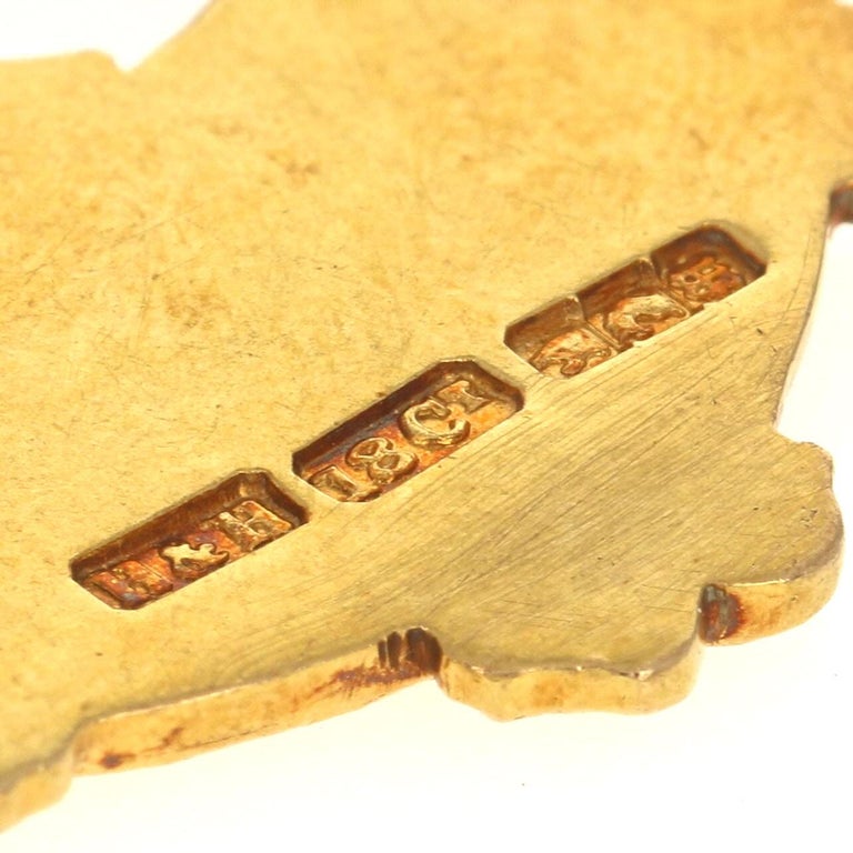 Antique Irish Brooch, 18k Yellow Gold Tara-Inspired Celtic Design 1906 at 1stDibs