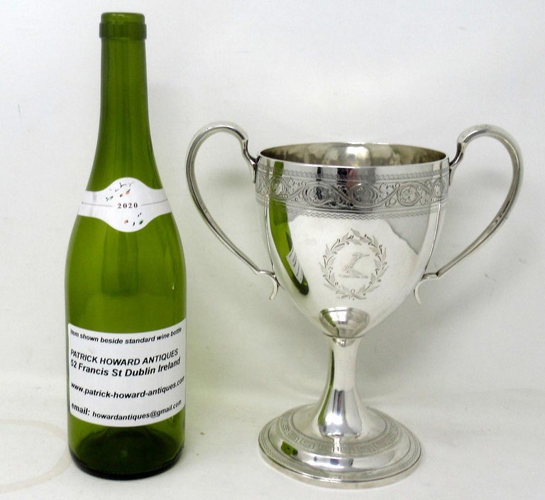 Antique Irish Dublin Georgian Sterling Silver Loving Cup Goblet Trophy ...