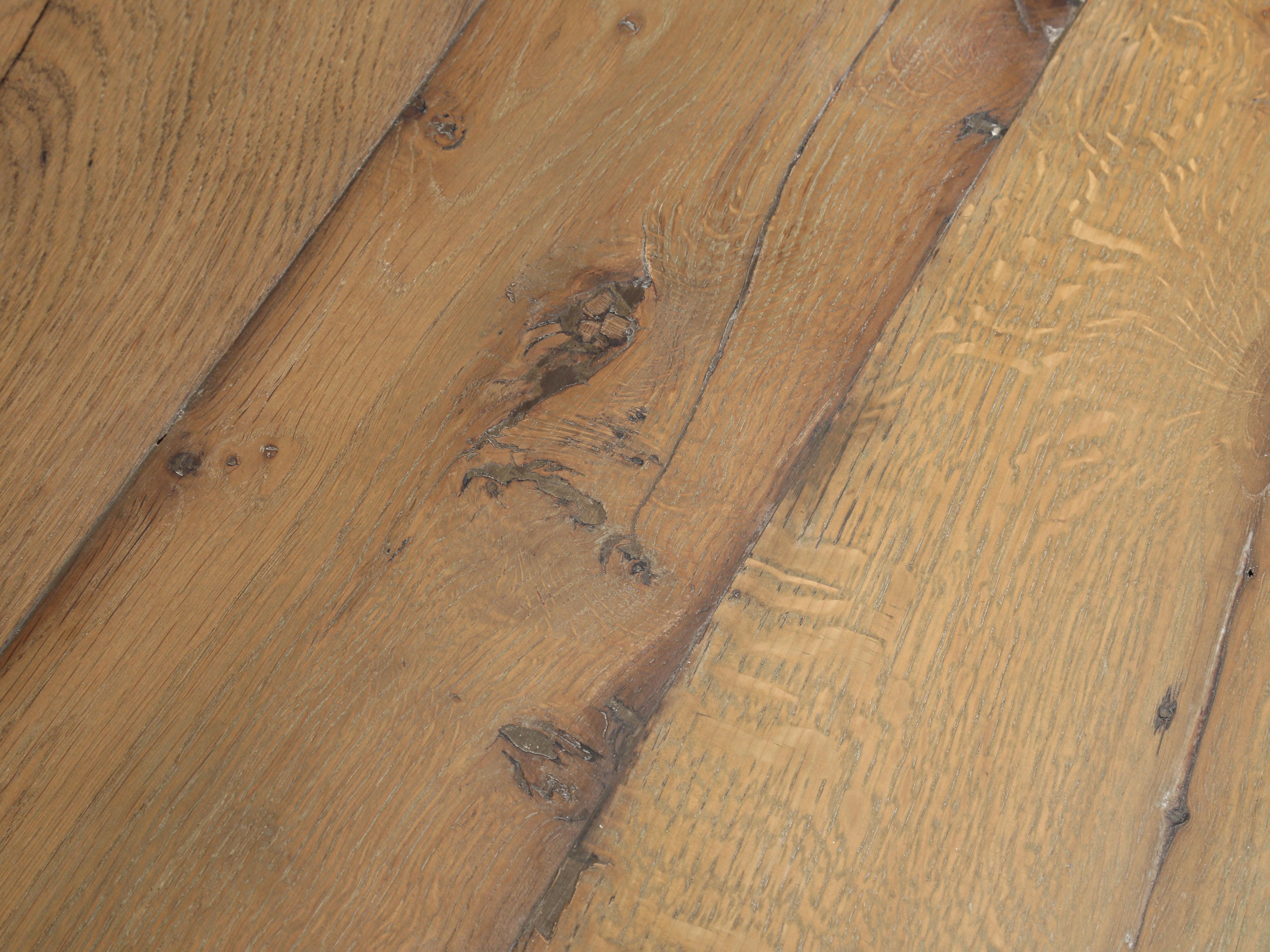 Antique Irish Dining Table or Kitchen Table Finished in Natural White ...