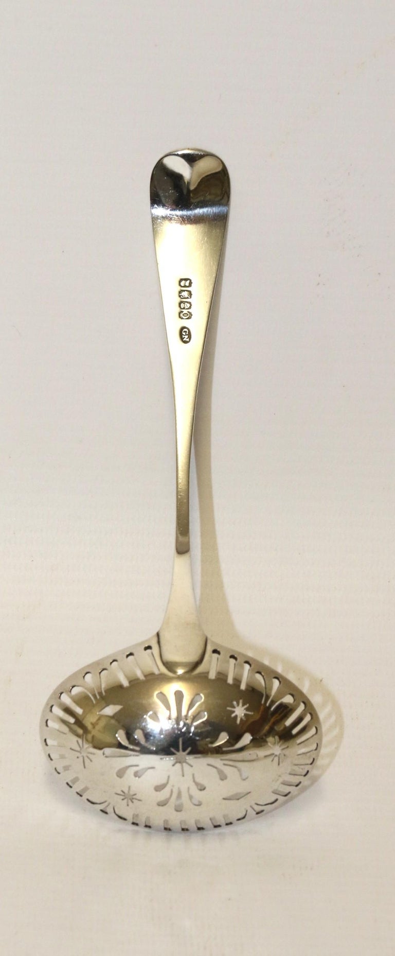 Antique Irish Hallmarked Dublin 1810 Silver Sugar Spoon with Cut ...