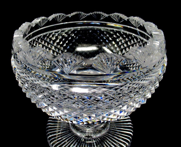 Antique Irish Tipperary Waterford Glass Cut Crystal Bowl Georgian ...