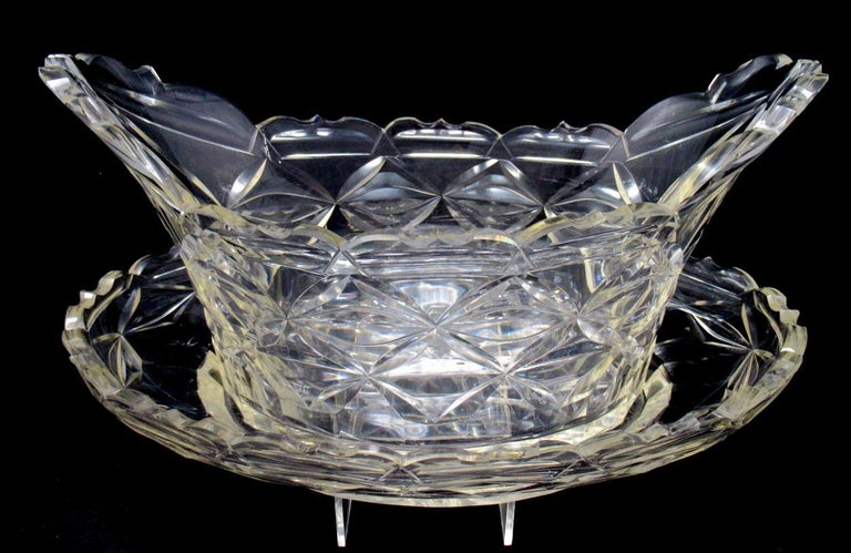 Antique Irish Tipperary Waterford Glass Cut Crystal Bowl Georgian ...