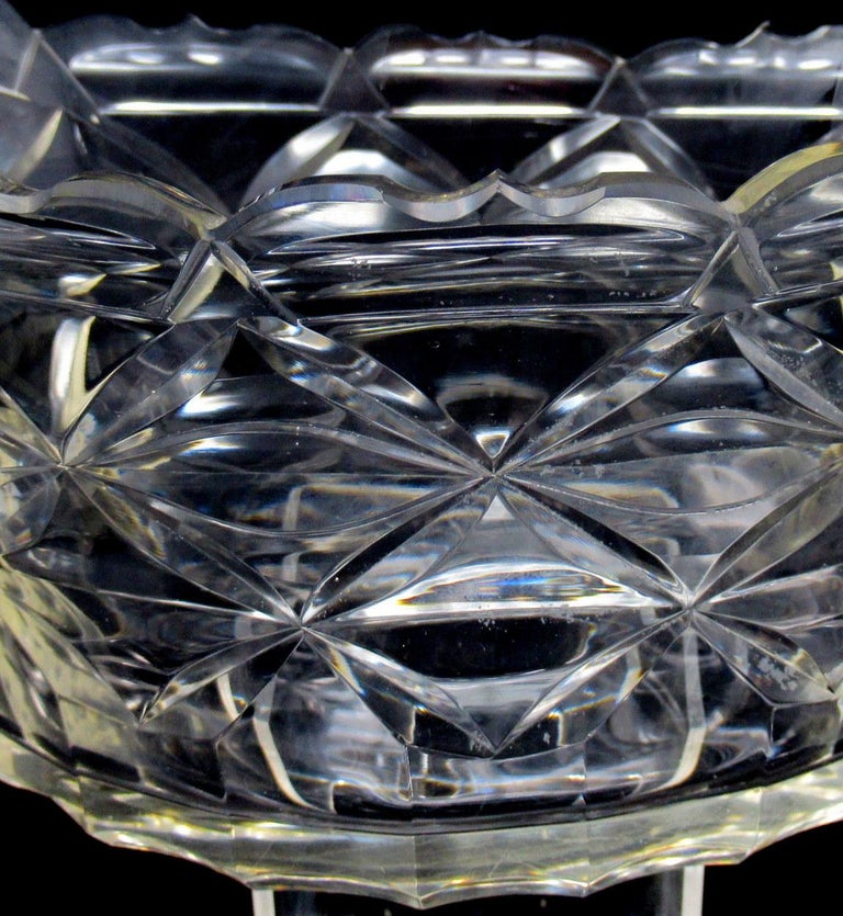 Antique Irish Tipperary Waterford Glass Cut Crystal Bowl Georgian ...