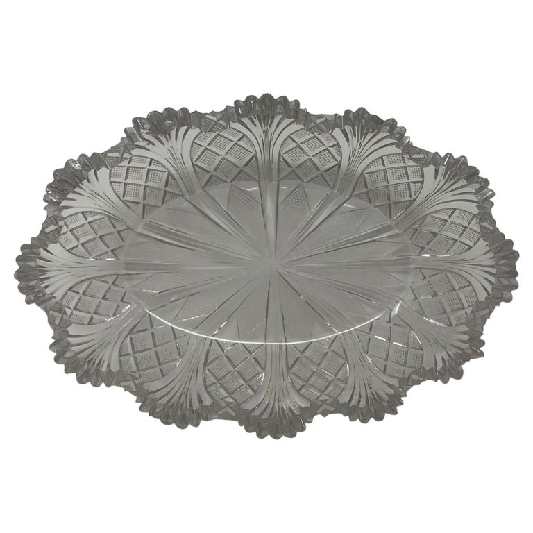 Antique Irish Tipperary Waterford Glass Cut Crystal Bowl Georgian ...
