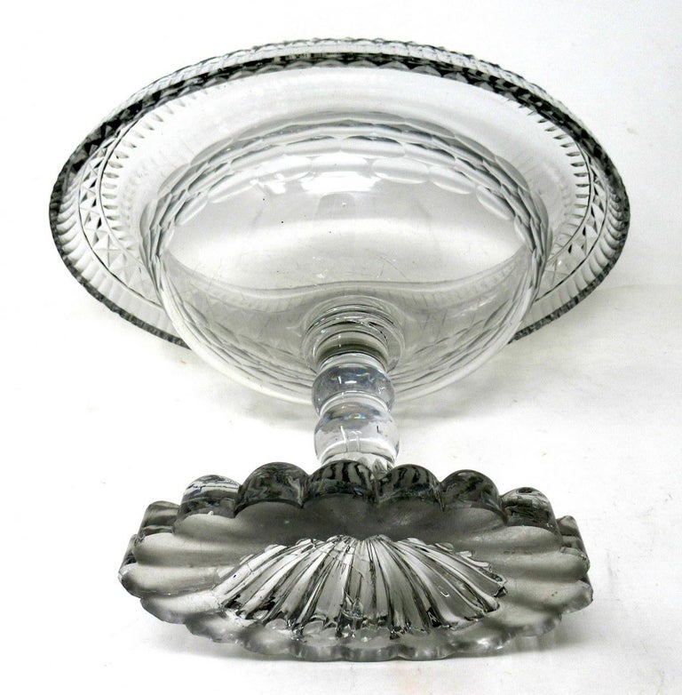 Antique Irish Tipperary Waterford Glass Cut Crystal Georgian Turnover ...