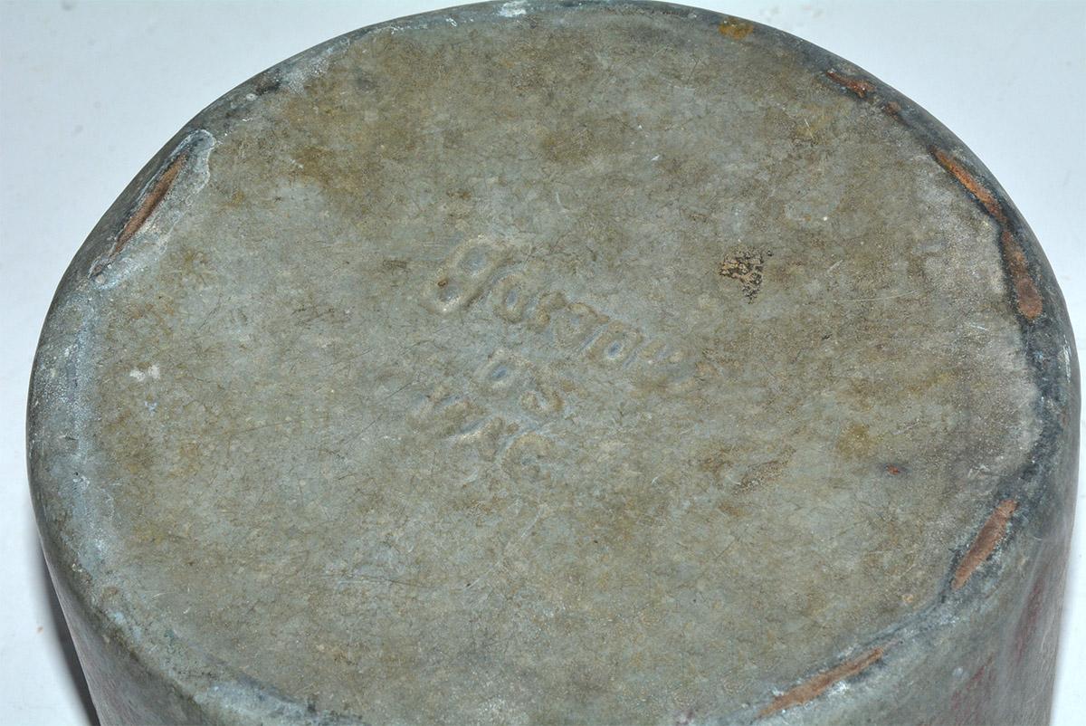 Antique Iron Bucket with Curled Rim at 1stDibs