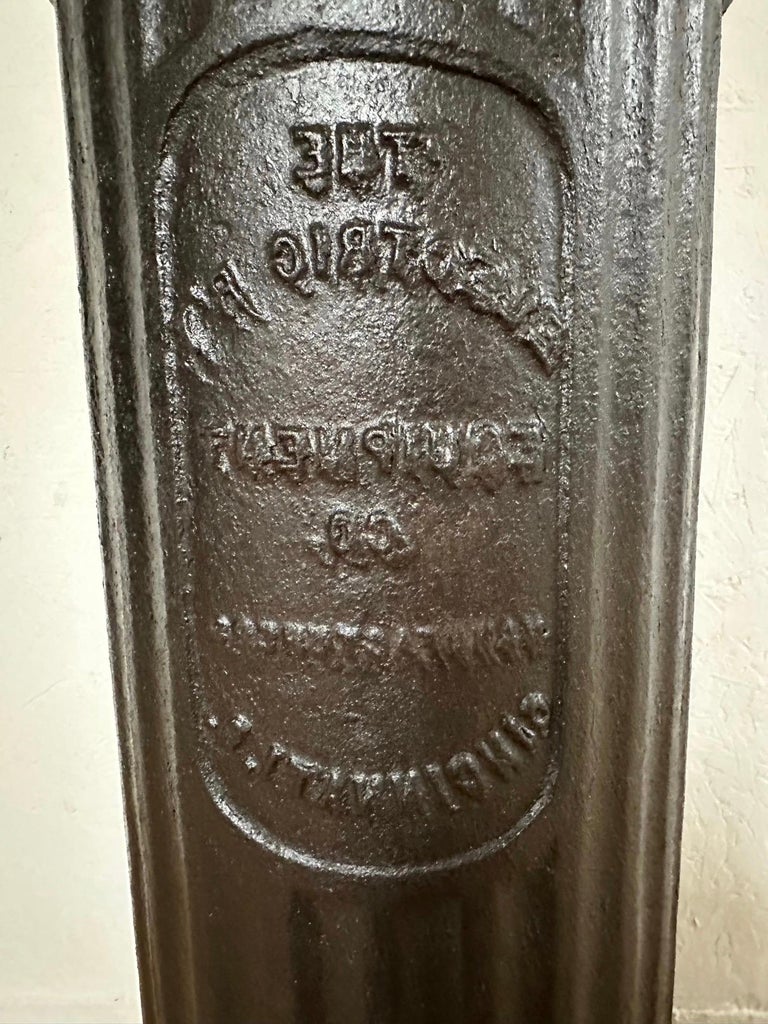 Antique Iron Column Pedestal or Plinth For Sale at 1stDibs