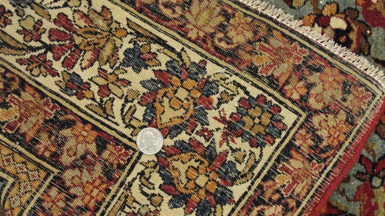 Antique Isfahan Ahmad Rug, Unique For Sale at 1stDibs