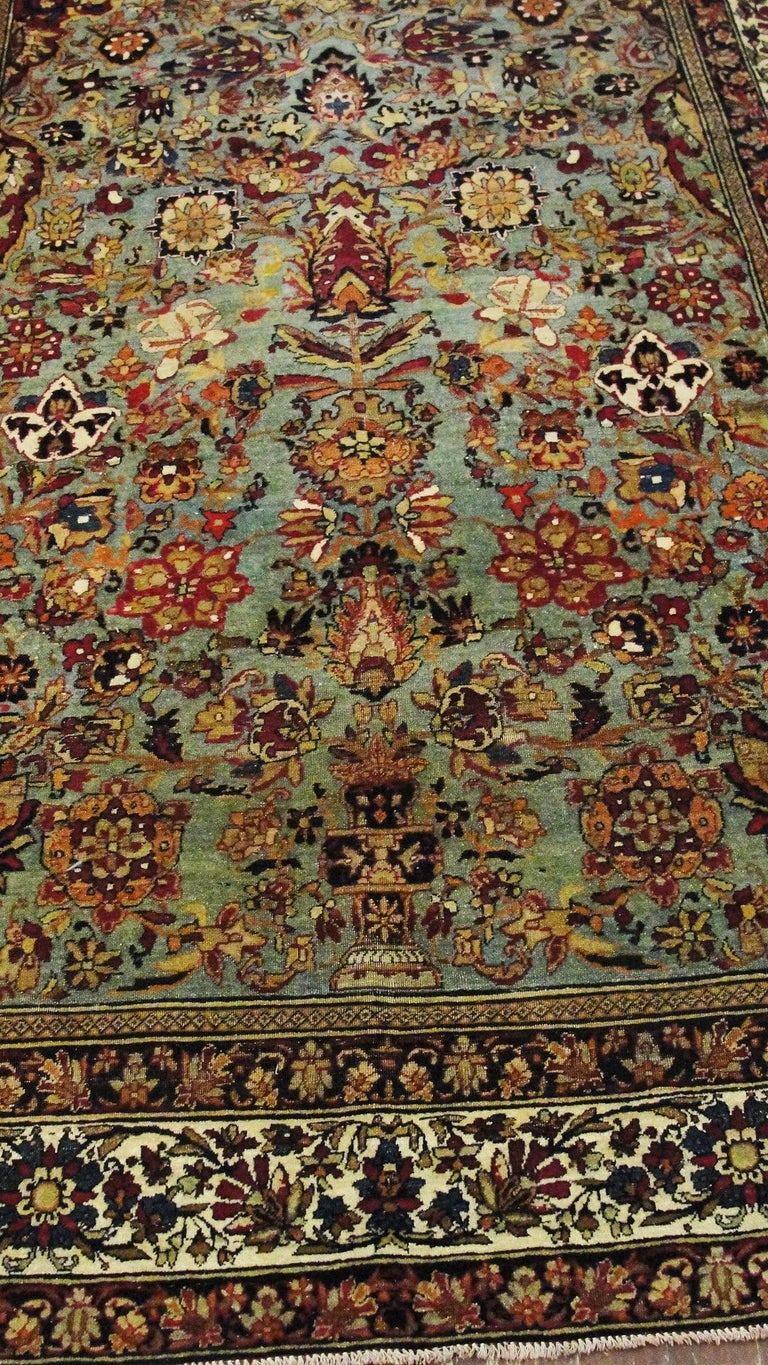 Antique Isfahan Ahmad Rug, Unique For Sale at 1stDibs
