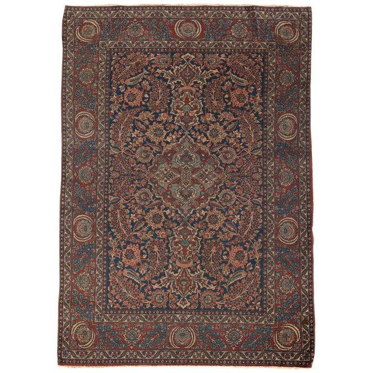 Antique Isfahan Rug, circa 1880 For Sale at 1stDibs