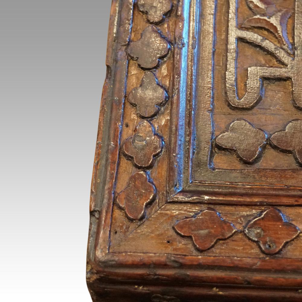 Antique Islamic carved marriage chest For Sale at 1stDibs
