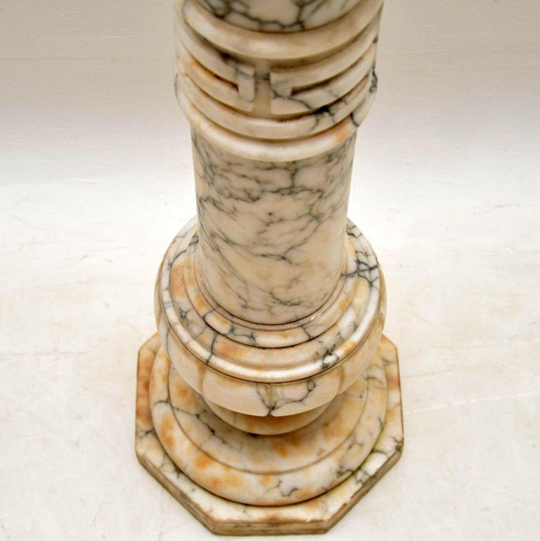 Antique Italian Alabaster Column at 1stDibs