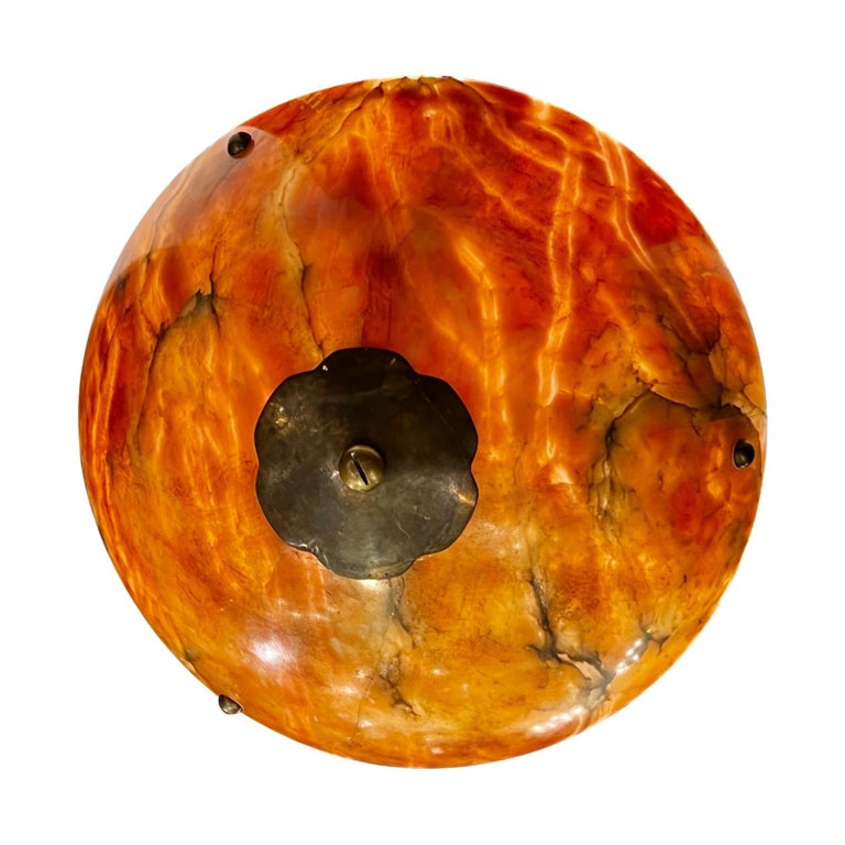 Antique Italian Alabaster Light Fixture For Sale at 1stDibs