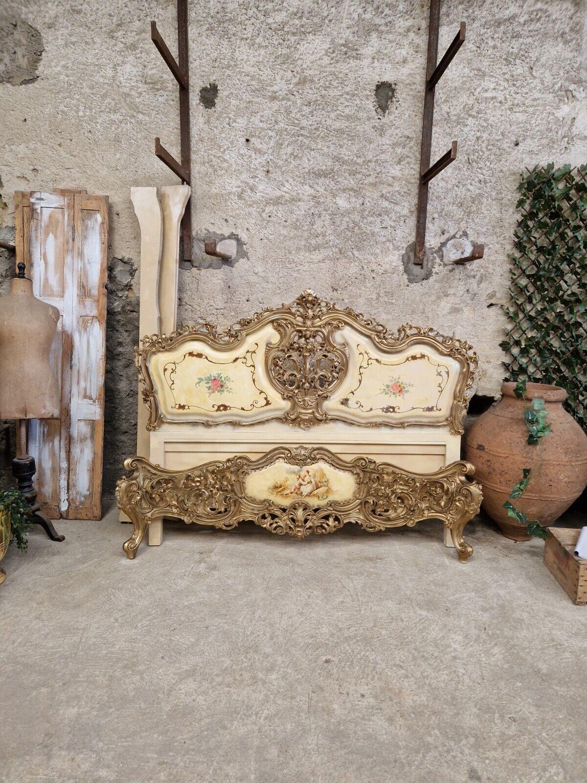 Antique Italian Baroque Bed Venetian Style For Sale at 1stDibs