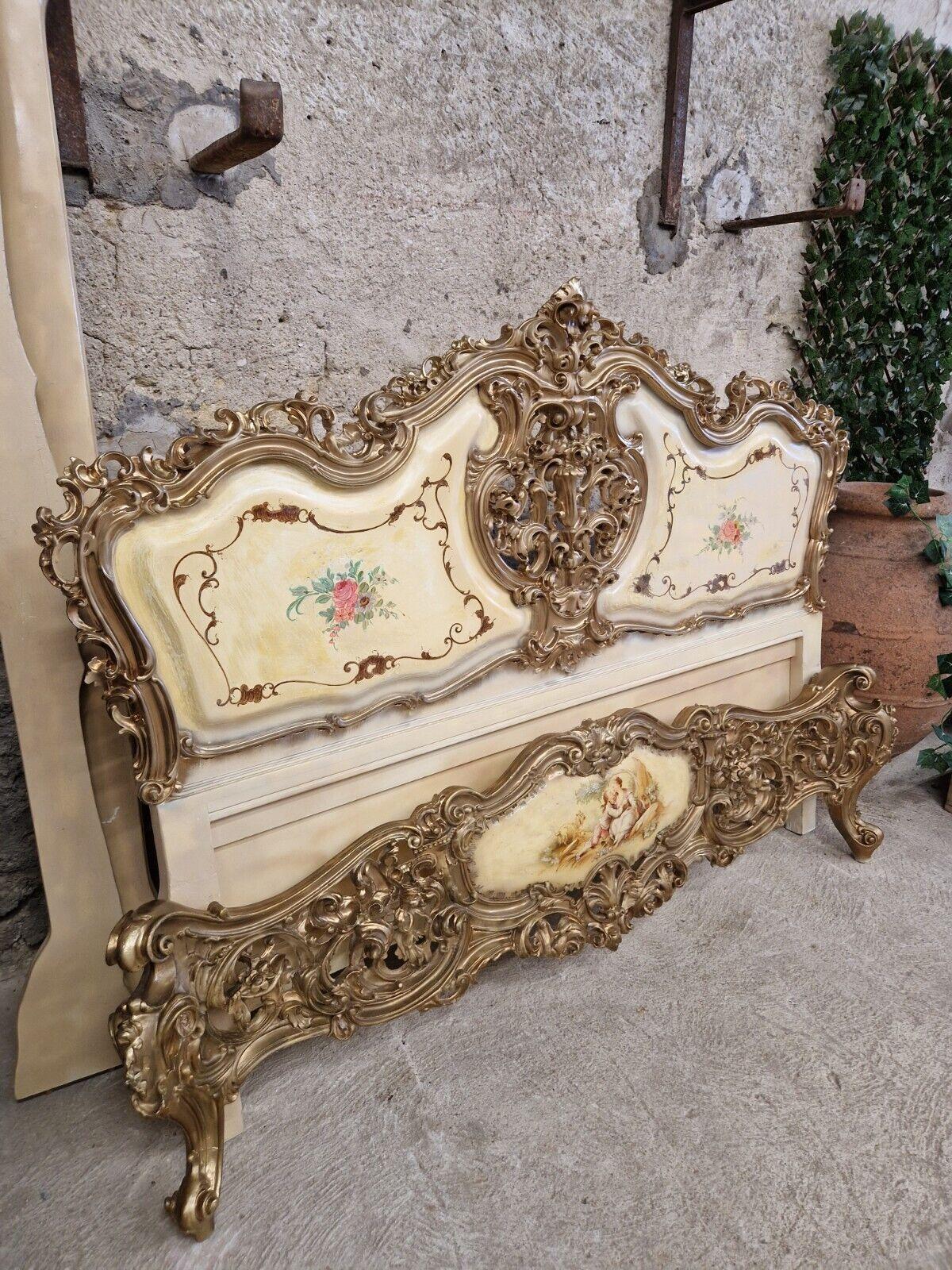 Antique Italian Baroque Bed Venetian Style For Sale at 1stDibs
