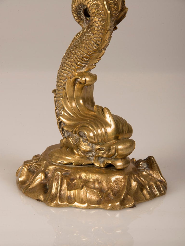 Antique Italian Brass Dolphin Sculpture from Italy, circa 1875 For Sale ...
