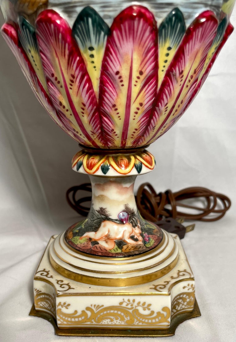 Antique Italian "Capo di Monte" Porcelain Lamp, Circa 1890 For Sale at ...